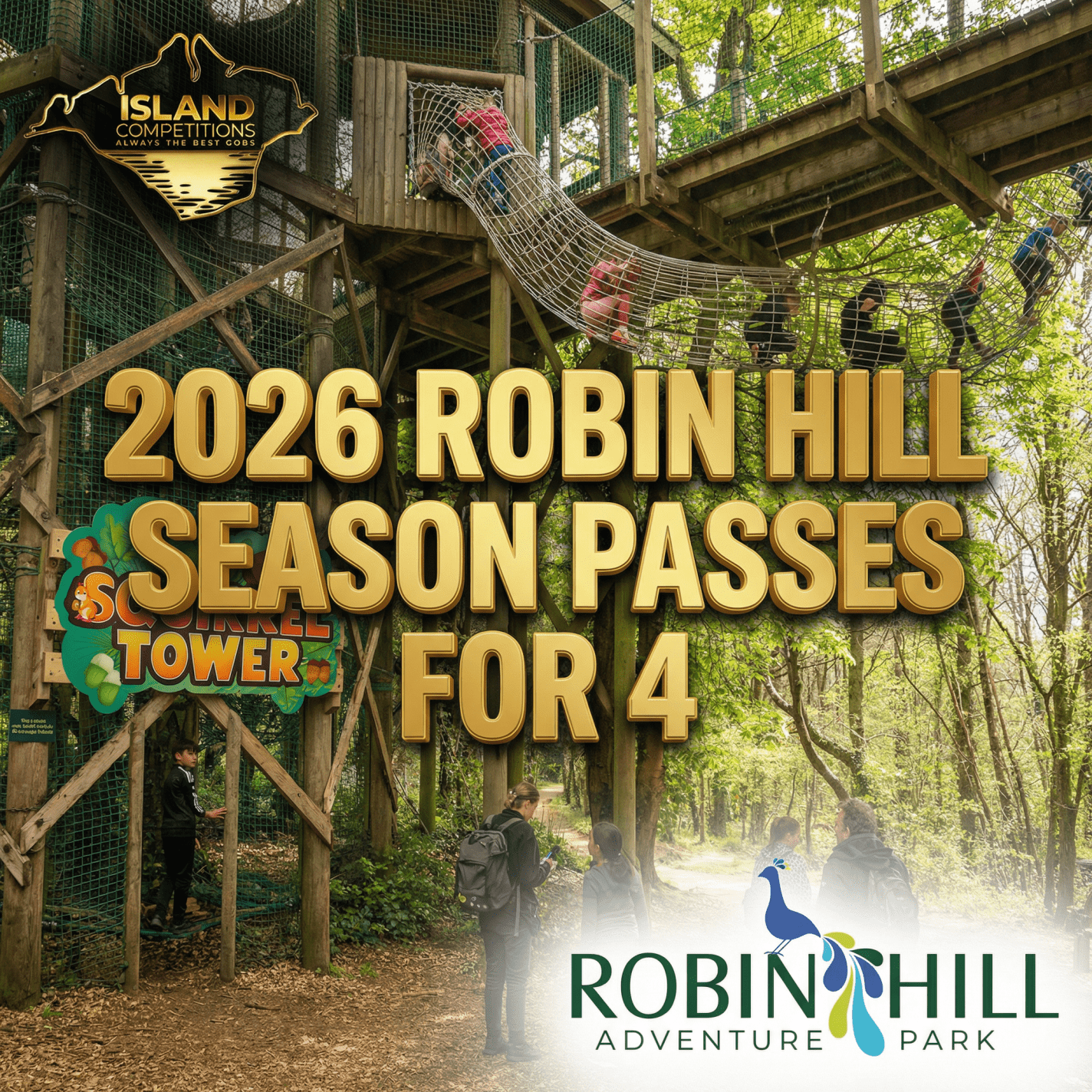 Robin Hill Season Tickets for 4 People | Island Competitions