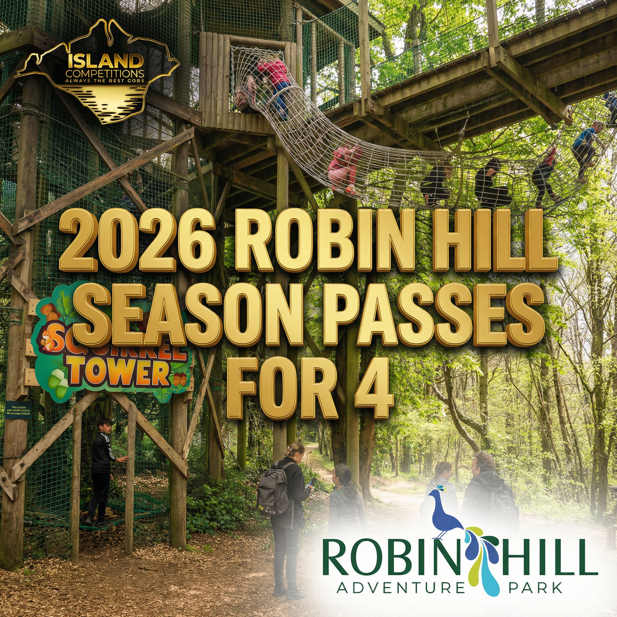 Robin Hill Season Tickets for 4 People | Island Competitions